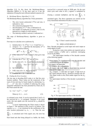FPGA based BCH Decoder | PDF