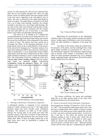 Hydrostatic Continuous Variable Power Transmission Drive for Two ...