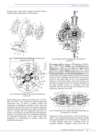 Hydrostatic Continuous Variable Power Transmission Drive for Two ...