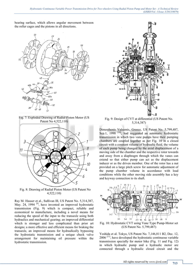 Hydrostatic Continuous Variable Power Transmission Drive for Two ...