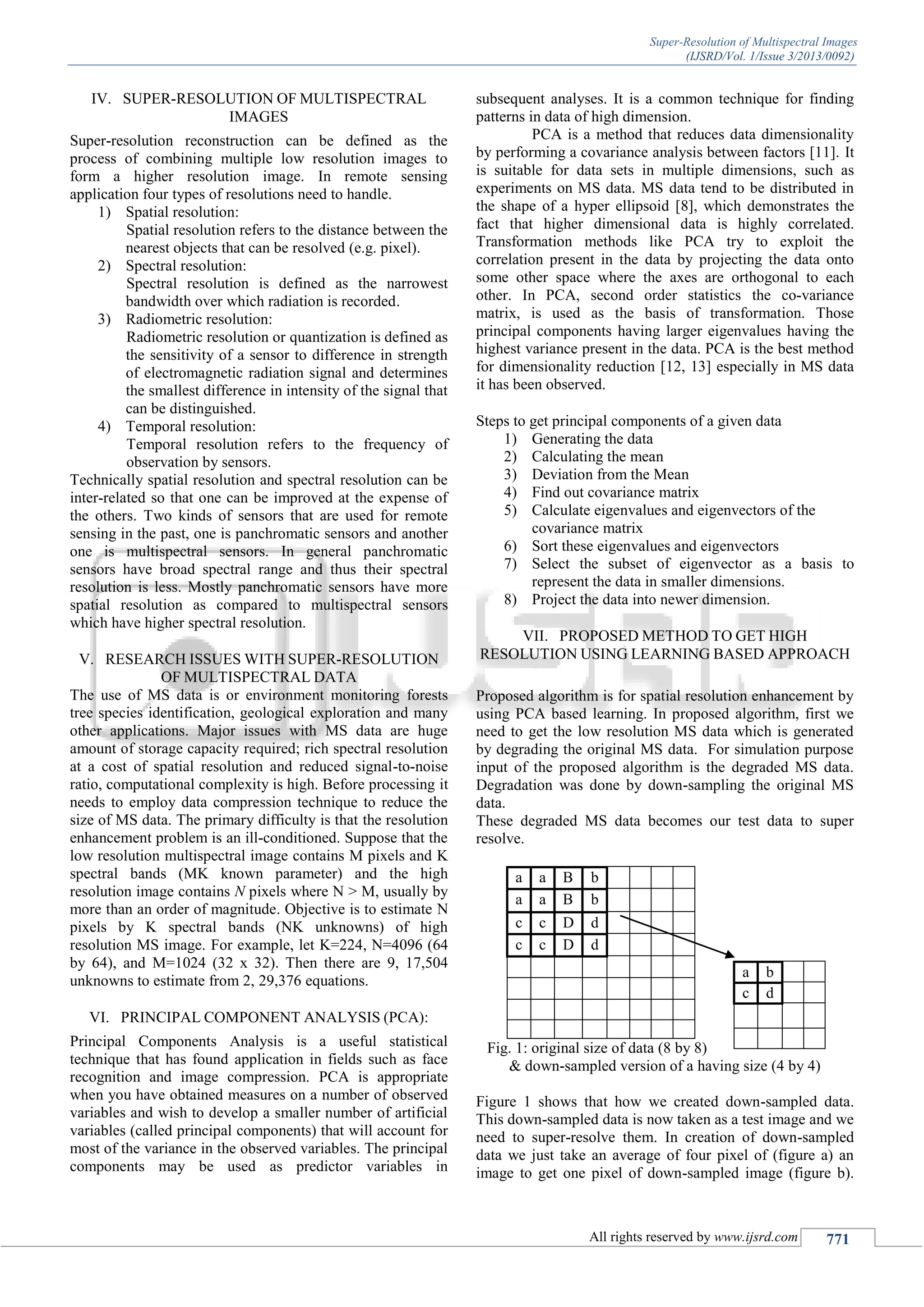 Super-Resolution of Multispectral Images | PDF