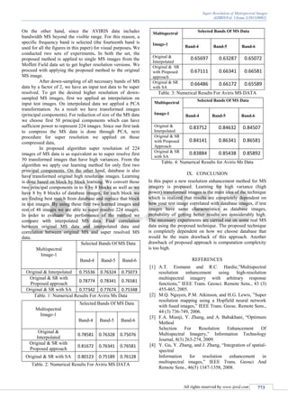 Super-Resolution of Multispectral Images | PDF | Photo Editing Software ...