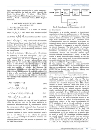 Incremental Discretization for Naive Bayes Learning using FIFFD | PDF