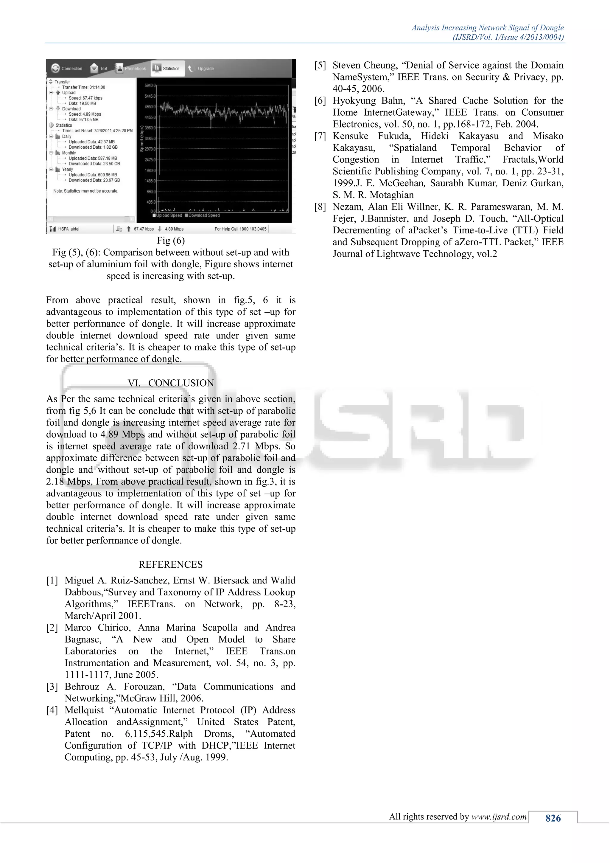 Analysis Increasing Network Signal of Dongle | PDF