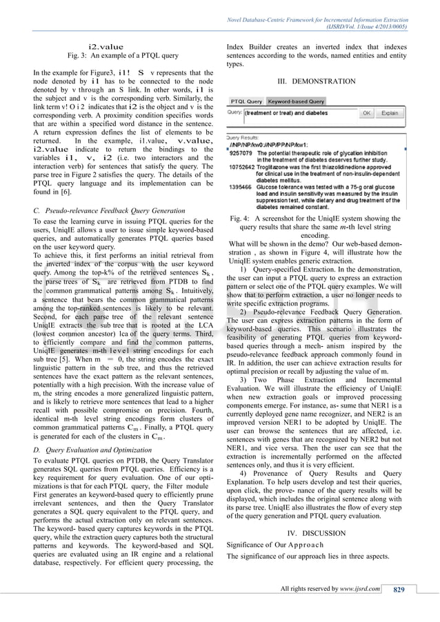 Novel Database-Centric Framework for Incremental Information Extraction ... Novel Database-Centric Framework for Incremental Information Extraction ...