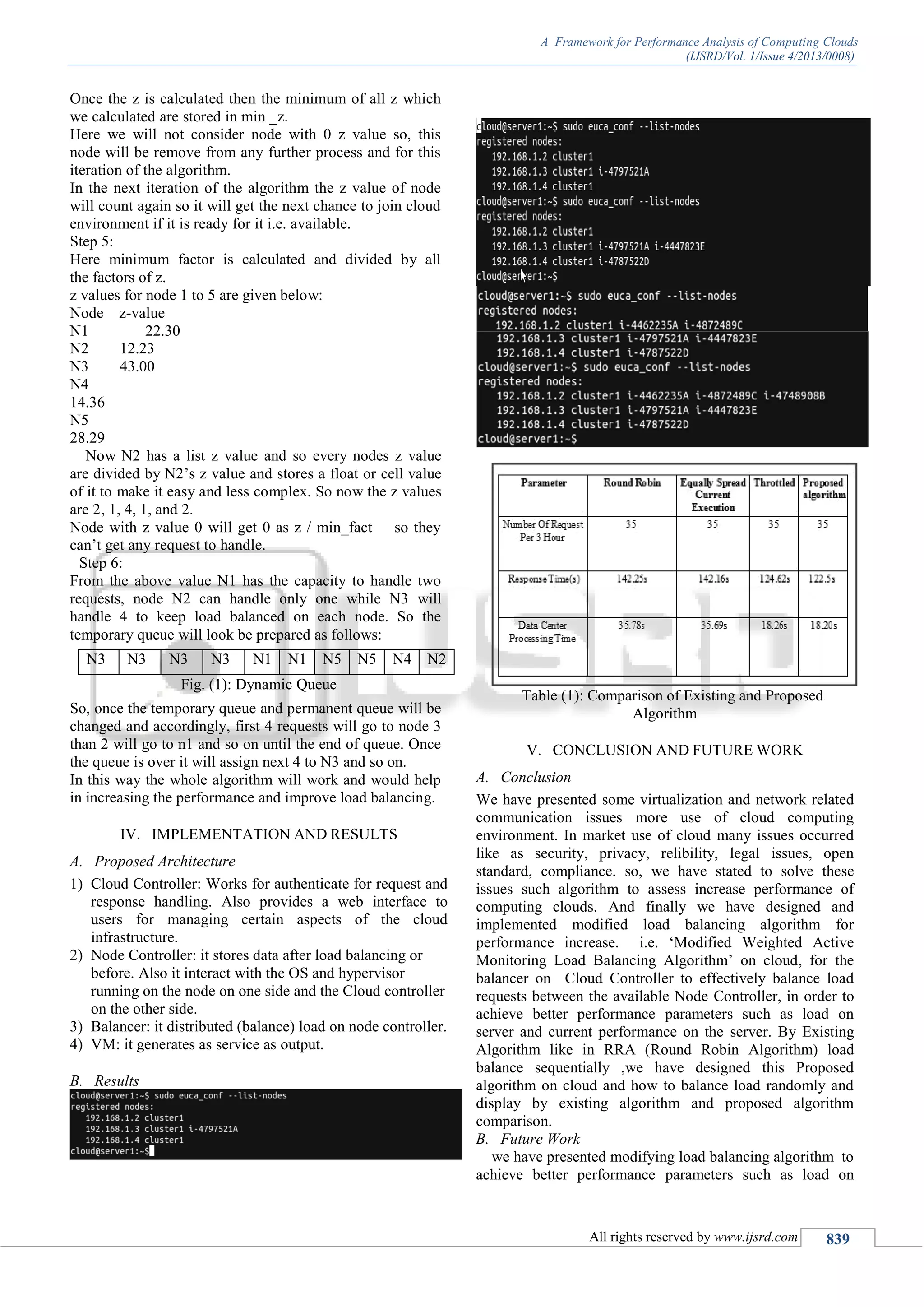 A Framework for Performance Analysis of Computing Clouds | PDF