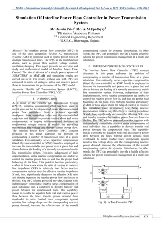 Simulation Of Interline Power Flow Controller in Power Transmission System | PDF