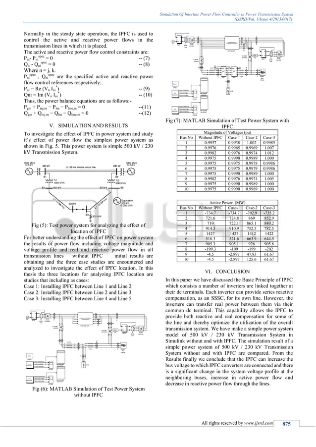Simulation Of Interline Power Flow Controller in Power Transmission System | PDF