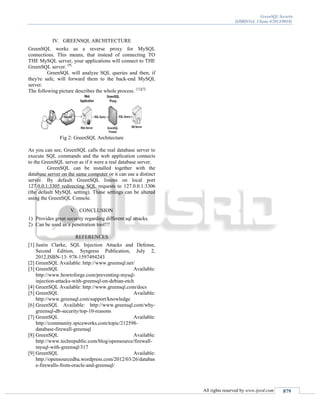 GreenSQL Security | PDF