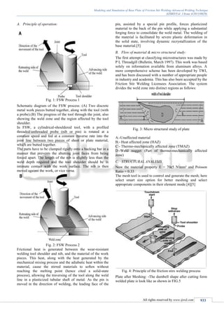 Modeling and Simulation of Base Plate of Friction Stir Welding-Advanced Welding Technique | PDF