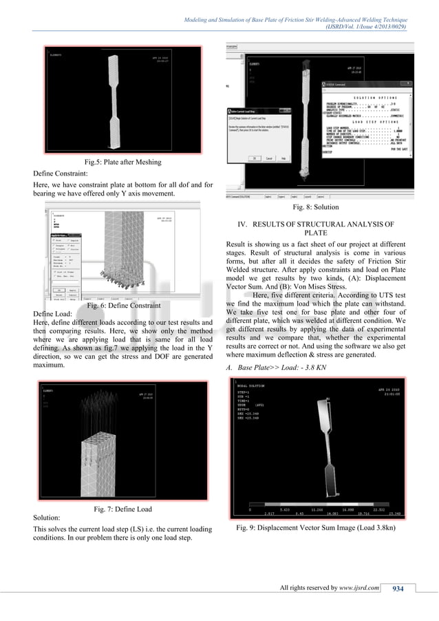 Modeling and Simulation of Base Plate of Friction Stir Welding-Advanced ...