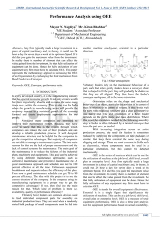 Performance Analysis using OEE | PDF