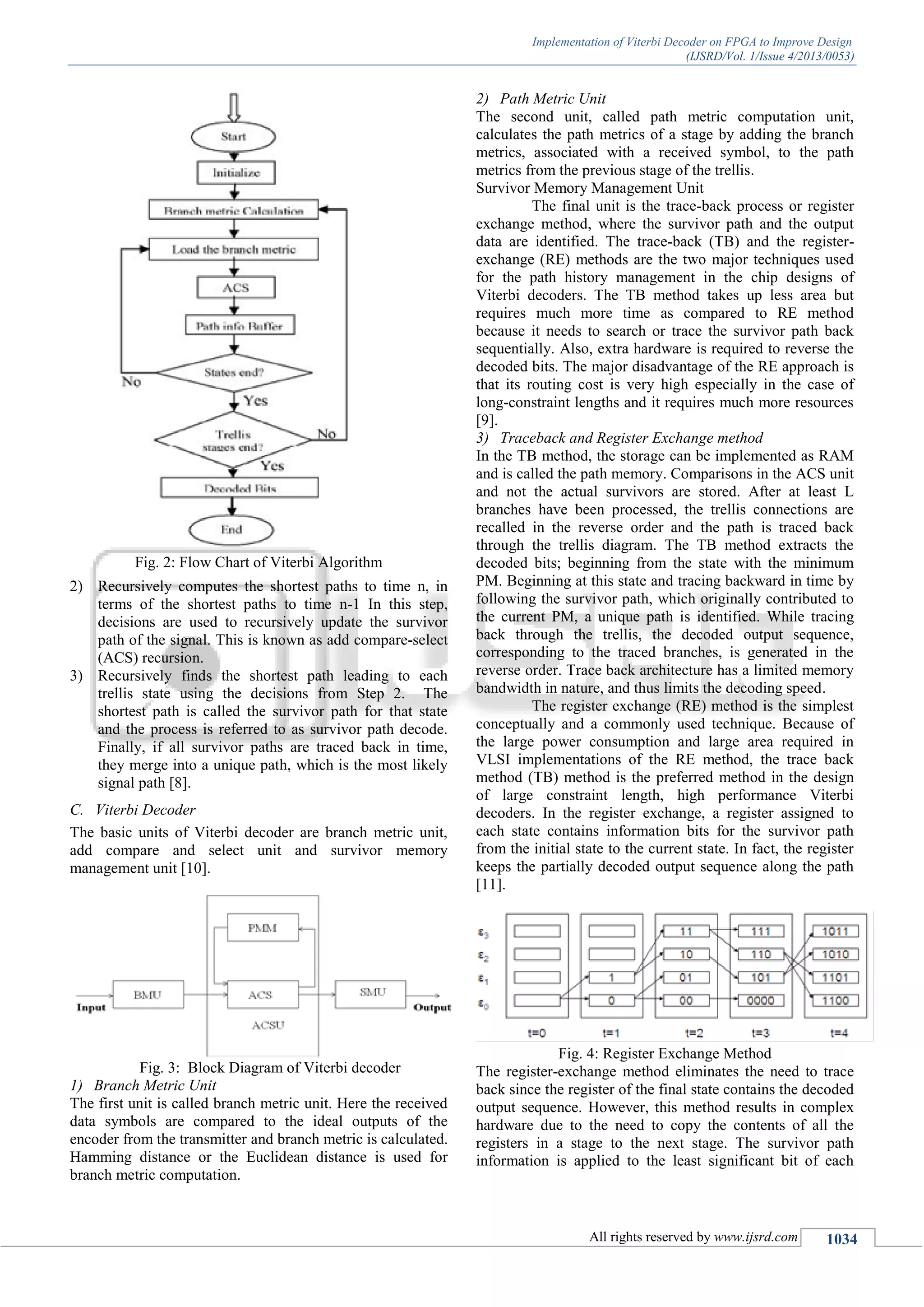 Implementation of Viterbi Decoder on FPGA to Improve Design | PDF | Computing | Technology ...