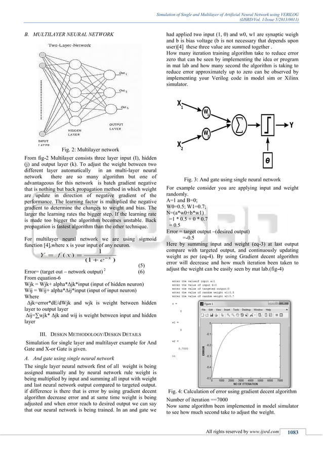 Simulation Of Single And Multilayer Of Artificial Neural Network Using Verilog Pdf