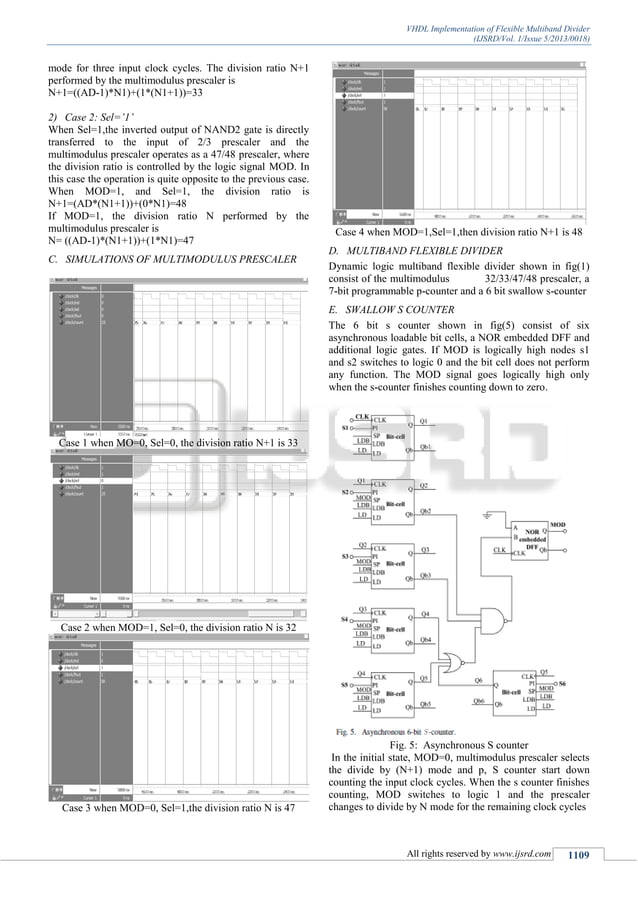 Vhdl Implementation Of Flexible Multiband Divider Pdf