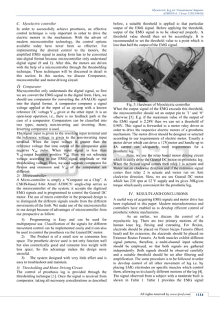 Myoelectric Leg for Transfemoral Amputee | PDF