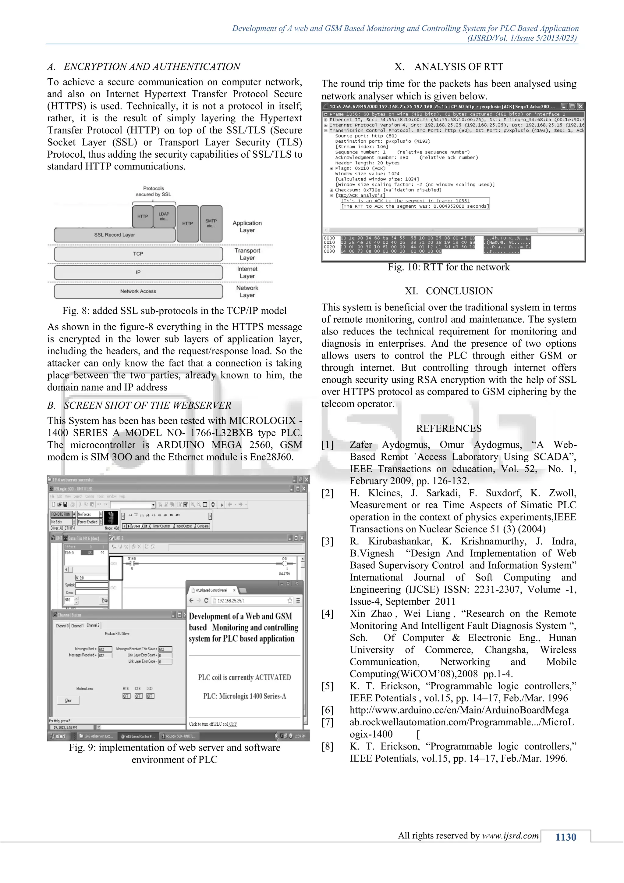 Development of A web and GSM Based Monitoring and Controlling System for PLC Based Application | PDF