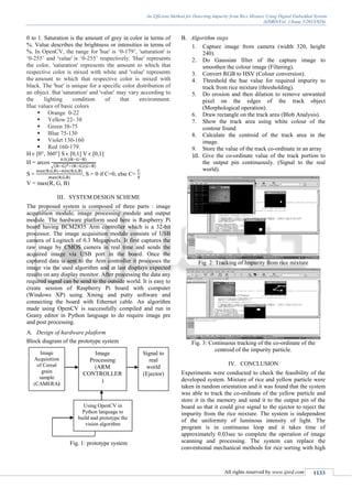 An Efficient Method for Detecting Impurity from Rice Mixture Using Digital Embedded System | PDF