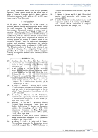 Adaptive Delegation Authority Enhancement to Hasbe for Efficient Access Control in Distributed ...
