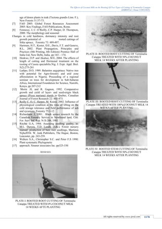 The Effects of Coconut Milk on the Rooting Of Two Types of Cutting of ...