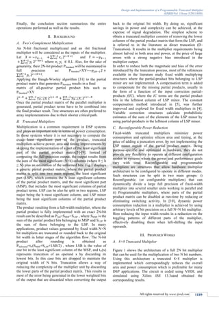 Design and Implementation of a Programmable Truncated Multiplier | PDF