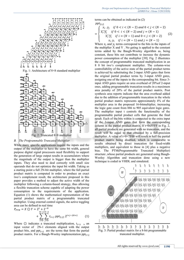 Design and Implementation of a Programmable Truncated Multiplier | PDF