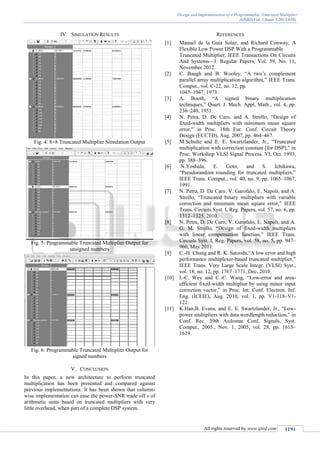Design and Implementation of a Programmable Truncated Multiplier | PDF