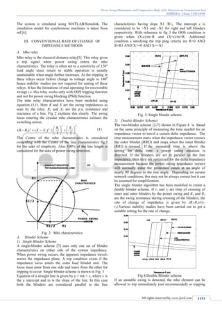 Power Swing Phenomena and Comparative Study of Its Detection on Transmission Line | PDF | Gas ...
