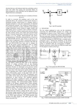 Modeling Analysis& Solution of Power Quality Problems Using DVR & DSTATCOM | PDF