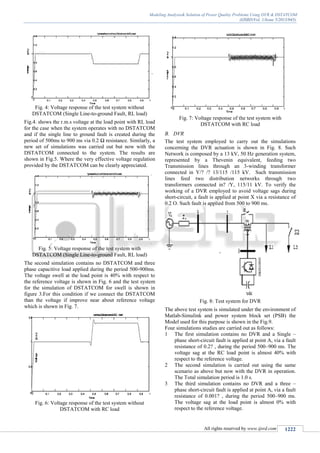 Modeling Analysis& Solution of Power Quality Problems Using DVR & DSTATCOM | PDF
