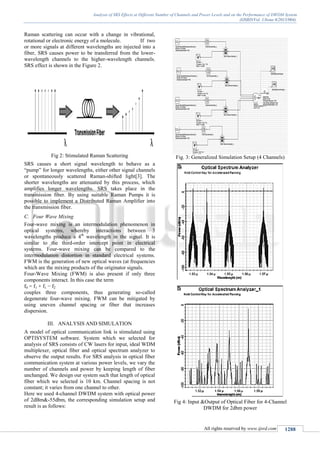 Analysis of SRS Effects at Different Number of Channels and Power Levels and on the Performance ...