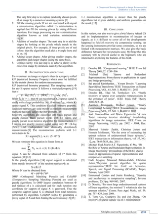 A Compressed Sensing Approach to Image Reconstruction | PDF
