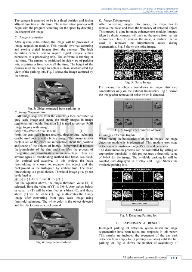 Intelligent Parking Space Detection System Based On Image Segmentation