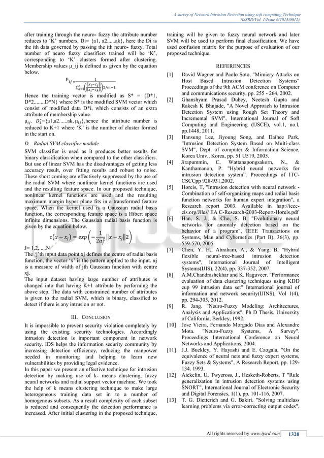A Survey Of Network Intrusion Detection Using Soft Computing Technique Pdf