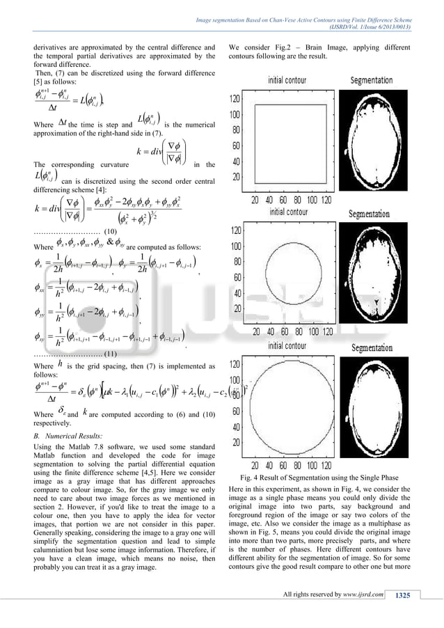 Image segmentation Based on Chan-Vese Active Contours using Finite Difference Scheme | PDF | 3-D ...