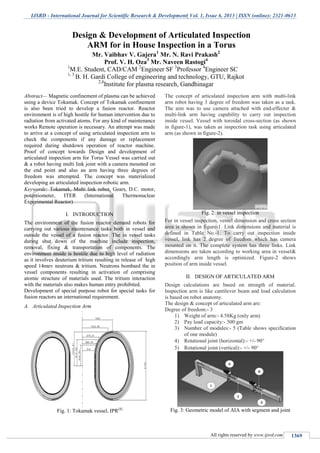 Design & Development of Articulated Inspection ARM for in House ...
