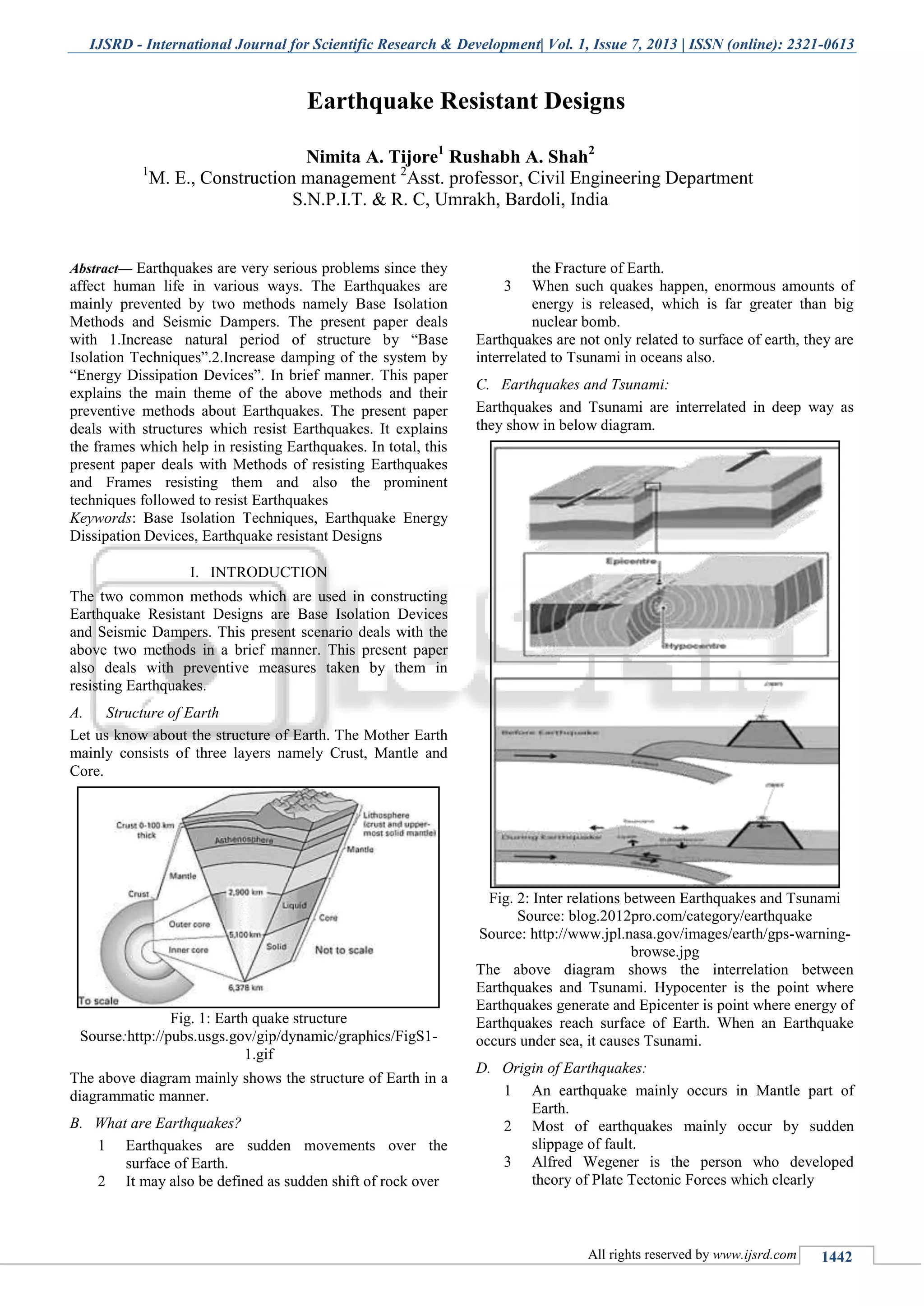 Earthquake Resistant Designs | PDF