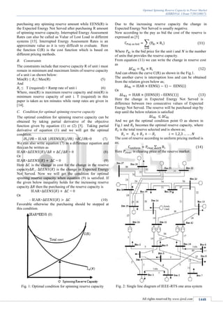Optimal Spinning Reserve Capacity in Power Market | PDF | Stocks and Bonds | Personal Investing