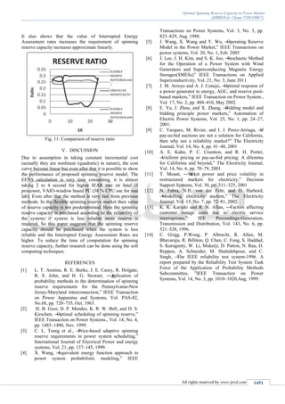 Optimal Spinning Reserve Capacity in Power Market | PDF | Stocks and ...