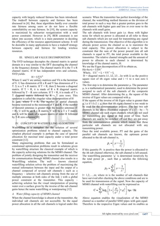 Adaptive Resource Allocation in MIMO-OFDM Communication System | PDF