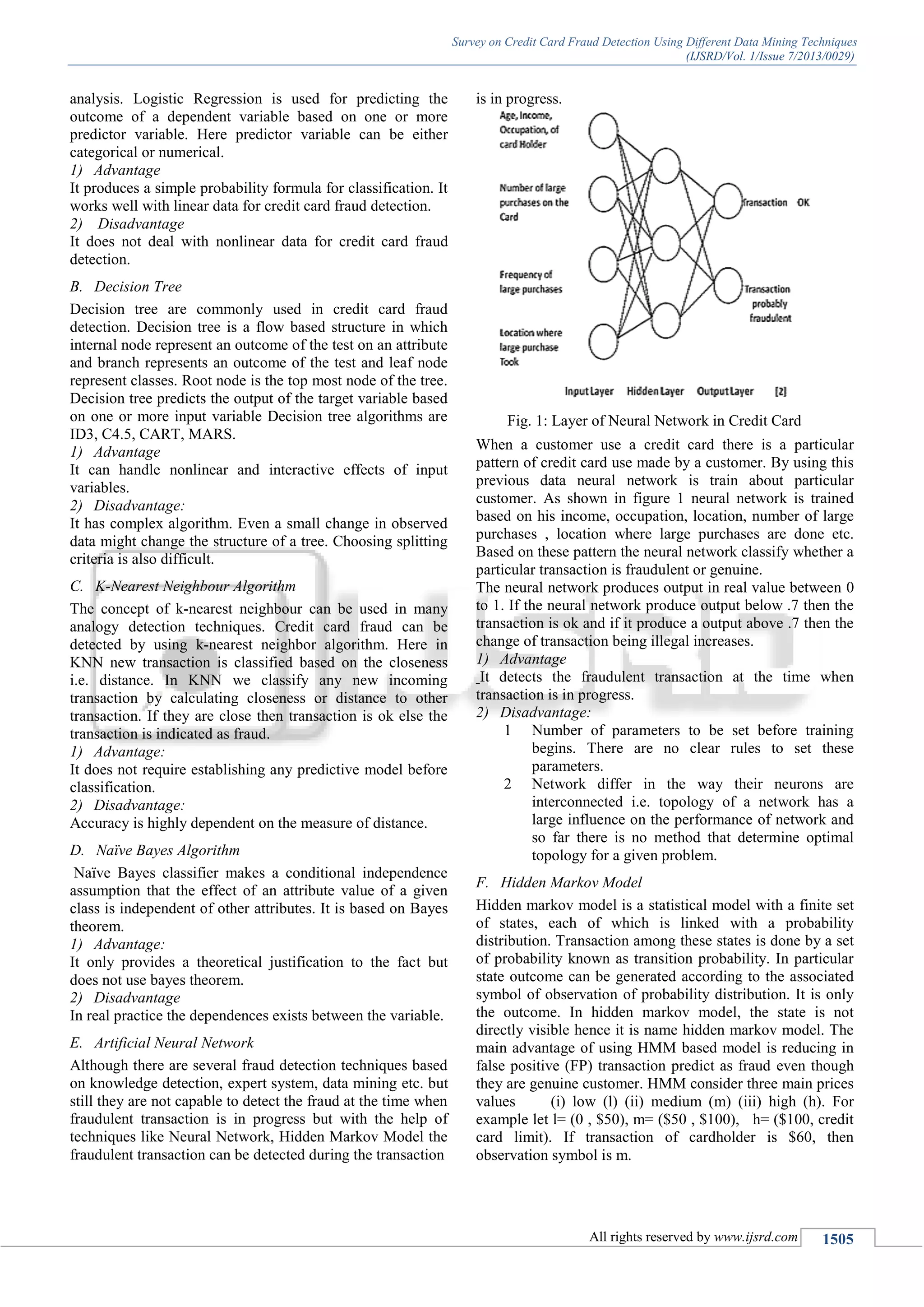 Survey on Credit Card Fraud Detection Using Different Data Mining Techniques | PDF | Credit ...