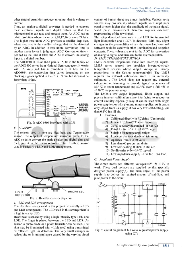 Biomedical Parameter Transfer Using Wireless Communication | PDF