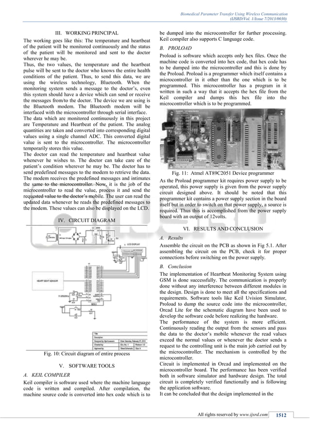 Biomedical Parameter Transfer Using Wireless Communication | PDF