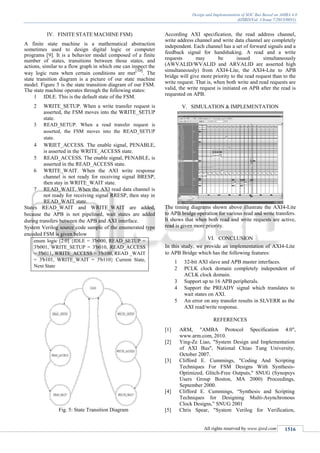 Design and Implementation of SOC Bus Based on AMBA 4.0 | PDF