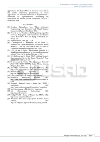 Air Programming on Sunspot with use of Wireless Networks | PDF | Internet of Things | Internet