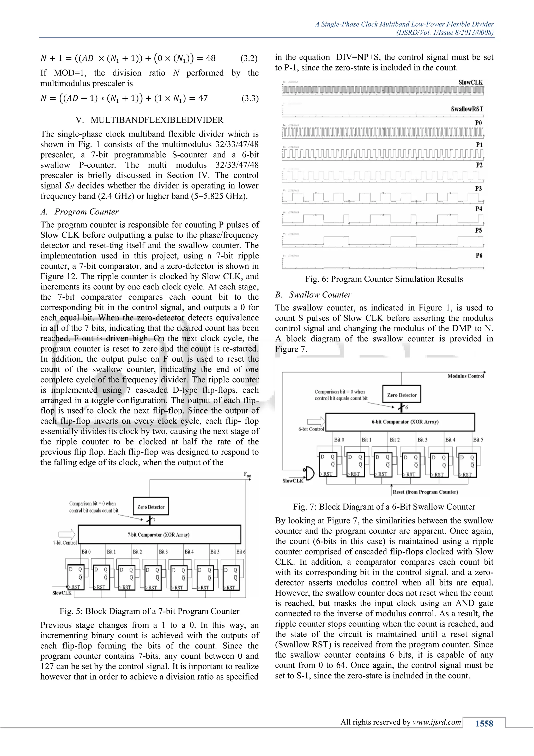 A Single-Phase Clock Multiband Low-Power Flexible Divider | PDF