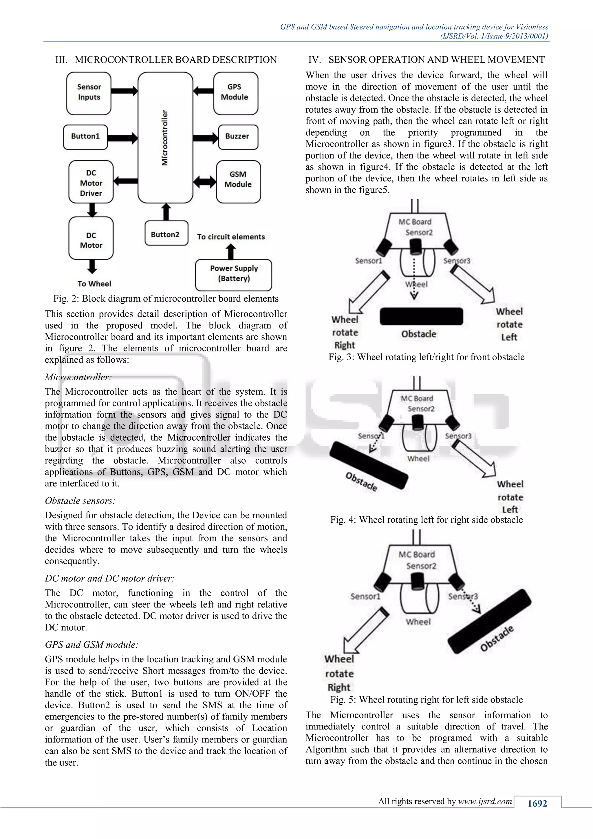 GPS and GSM based Steered navigation and location tracking device for Visionless | PDF ...