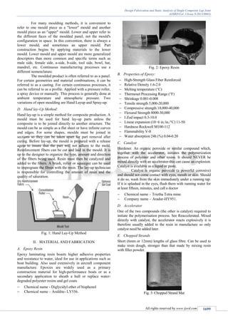 Design Fabrication and Static Analysis of Single Composite Lap Joint | PDF