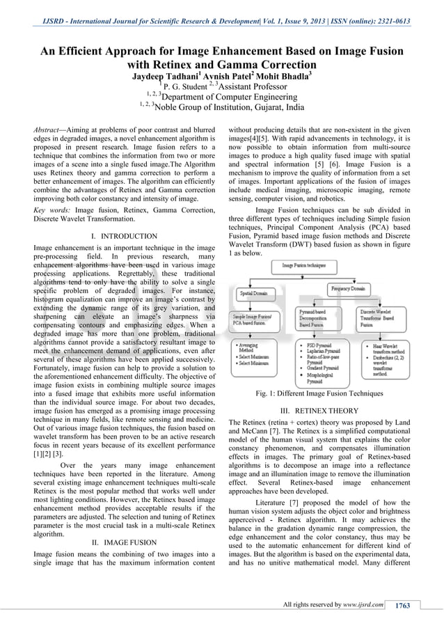 An Efficient Approach for Image Enhancement Based on Image Fusion with Retinex and Gamma ...