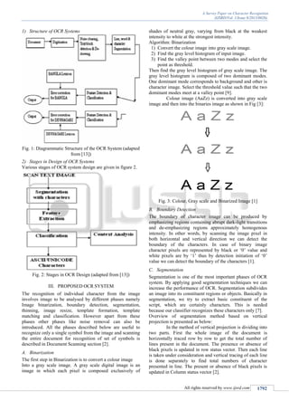 A Survey Paper on Character Recognition | PDF